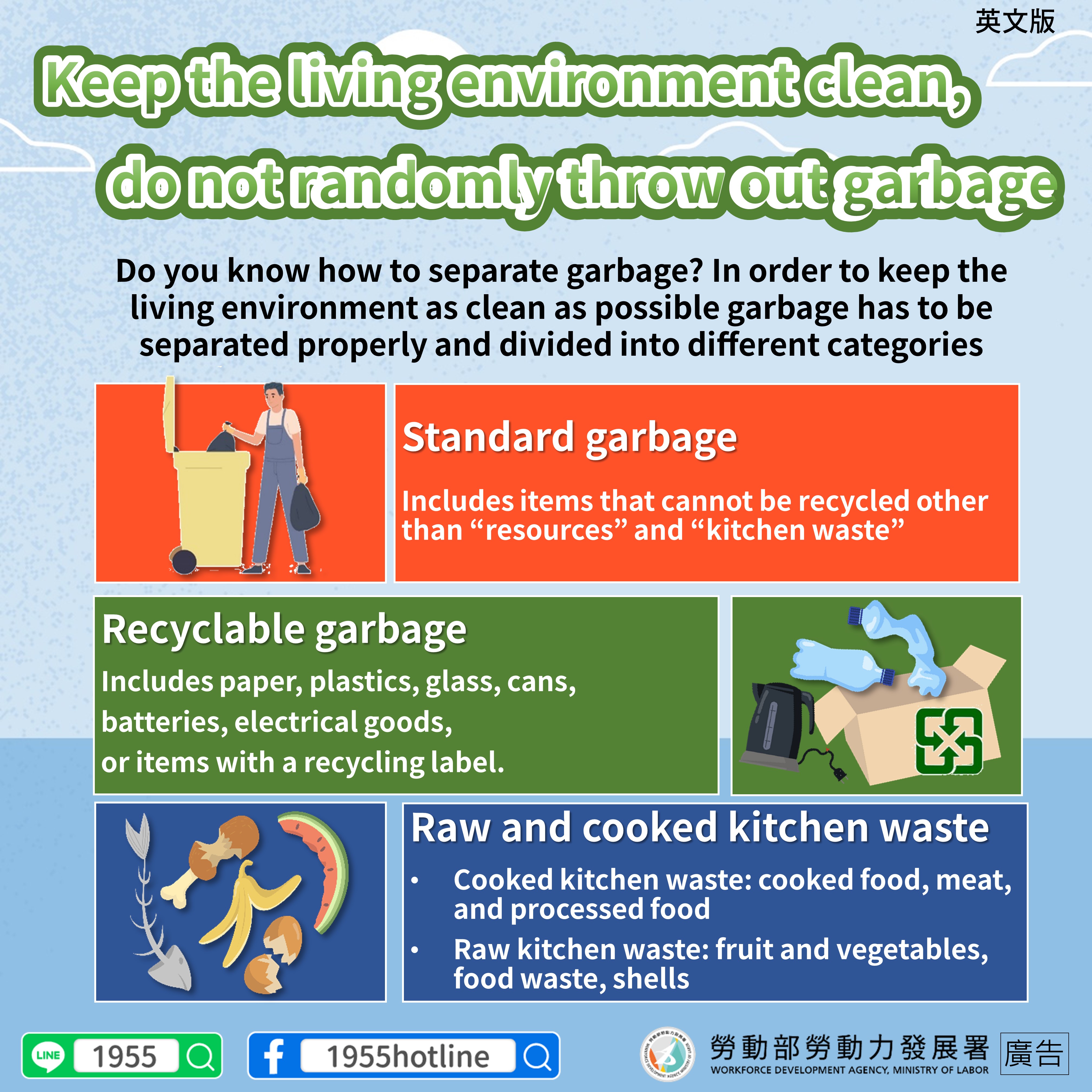 Keep the living environment clean, do not randomly throw out garbage-宣導 ...
